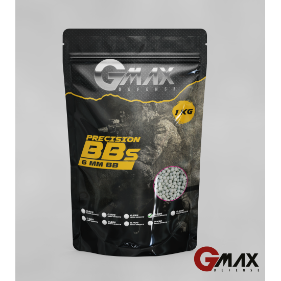 GMAX 0.28 GR BB 6mm Airsoft BB - GMAX-50003